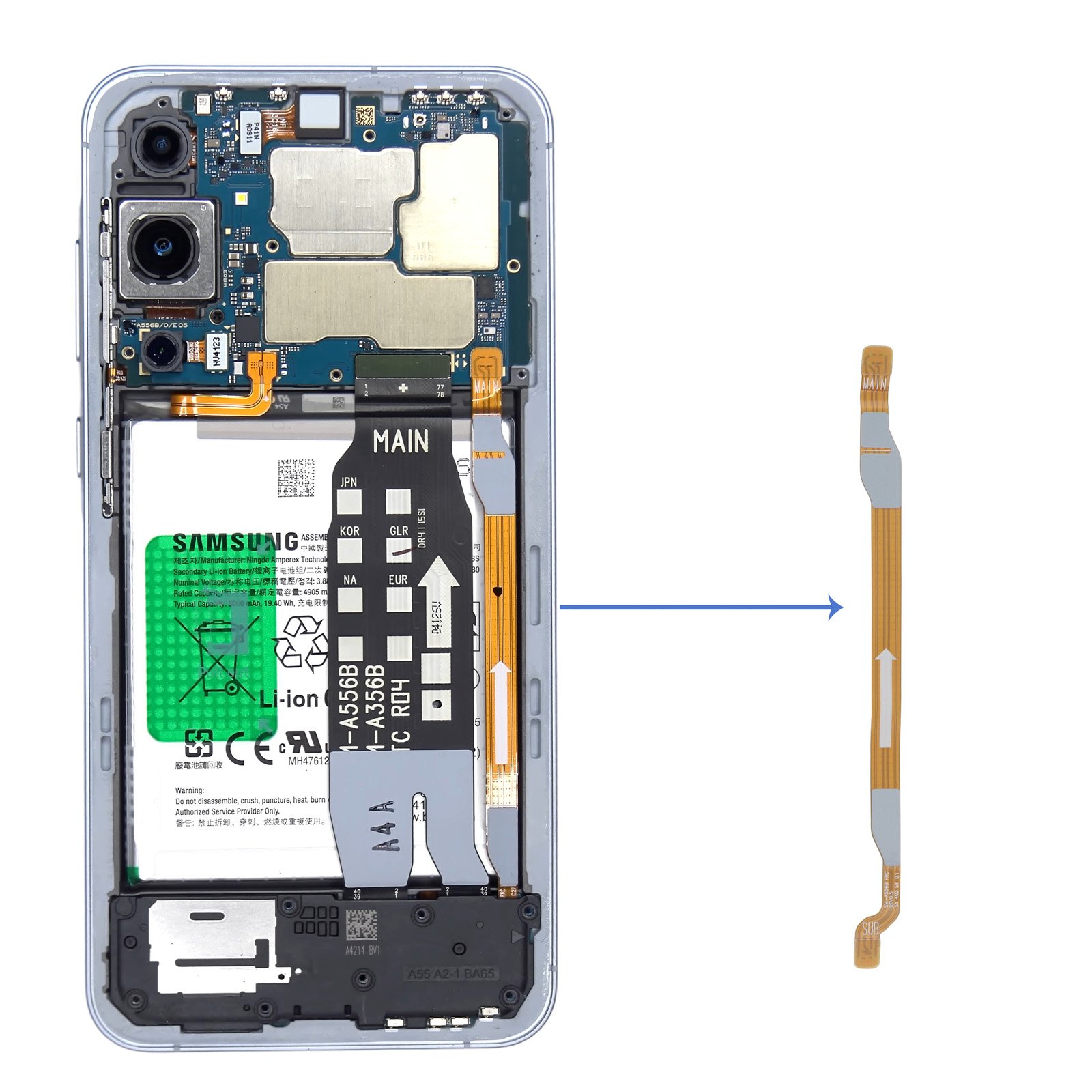 Nappe FRC Samsung Galaxy A56 SM-A566B - GH59-15848A - NKS Center